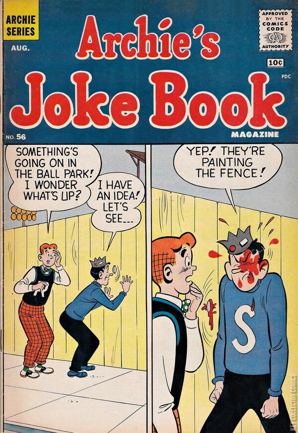 Archie's Joke Book Magazine #56 Published August 1961