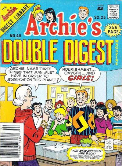Archie Double Digest #40 Published May 1989 | Key Colle