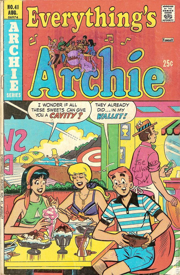 Everything's Archie #41 Published August 1975 | Key Col