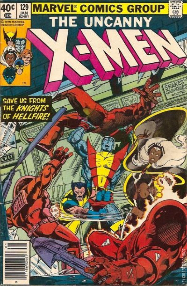 Uncanny X-Men #129 Newsstand Published January 1980