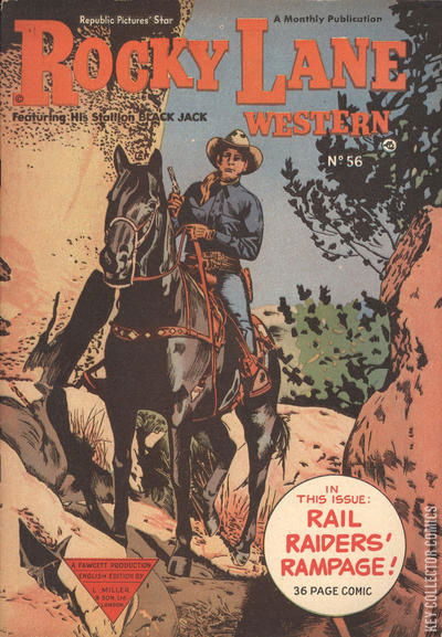 Rocky Lane Western #56 UK Edition Published January 19