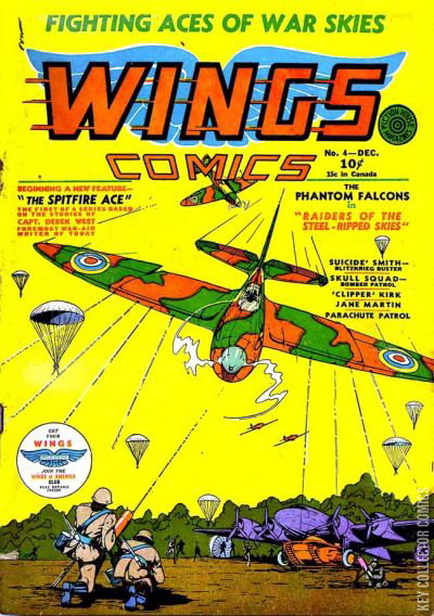 Wings Comics #4 Published December 1940 | Key Collector