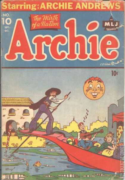 Archie Comics #10 Published September 1944 | Key Collec