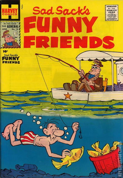 Sad Sack's Funny Friends #16 Published June 1958 | Key