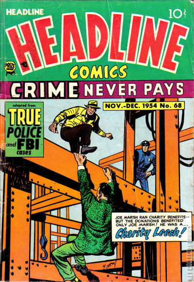 Headline Comics #68 Published December 1954 | Key Colle