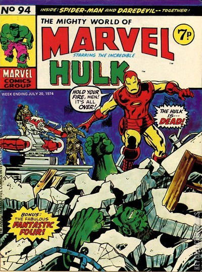 The Mighty World of Marvel #94 Published July 1974 | Ke