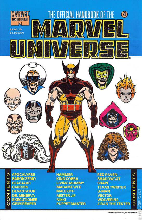 The Official Handbook of the Marvel Universe - Master Editio