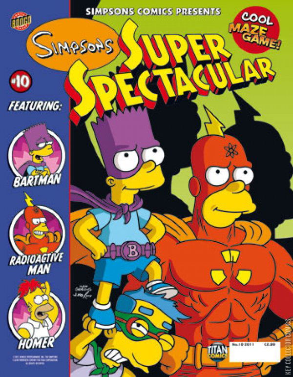 Simpsons Super Spectacular #10 Published January 2011