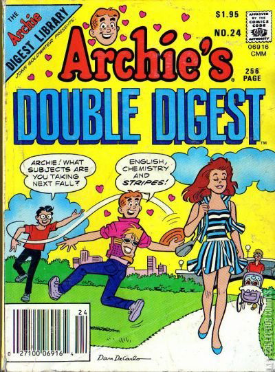 Archie Double Digest #24 Published September 1986 | Key