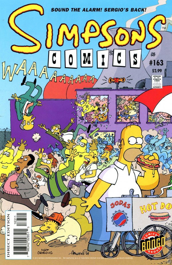 Simpsons Comics #163 Published February 2010 | Key Coll