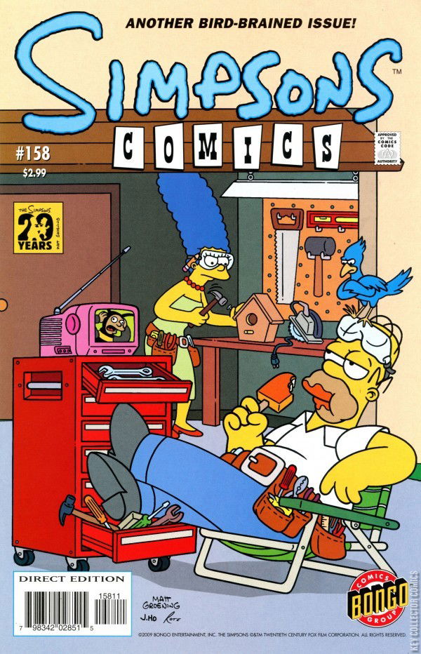 Simpsons Comics #158 Published September 2009 | Key Col