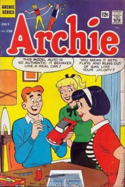 Archie Comics #156 Published July 1965 | Key Collector