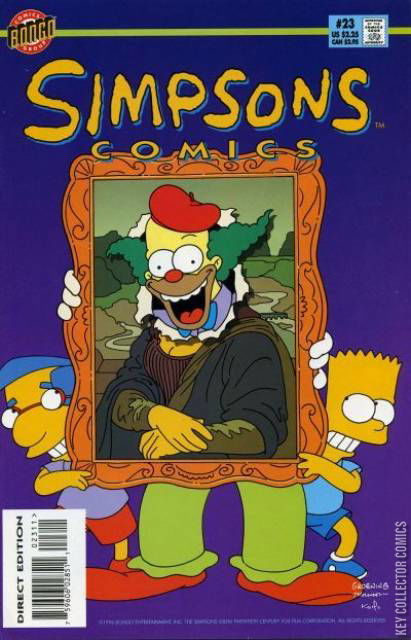 Simpsons Comics #23 Published August 1996 | Key Collect