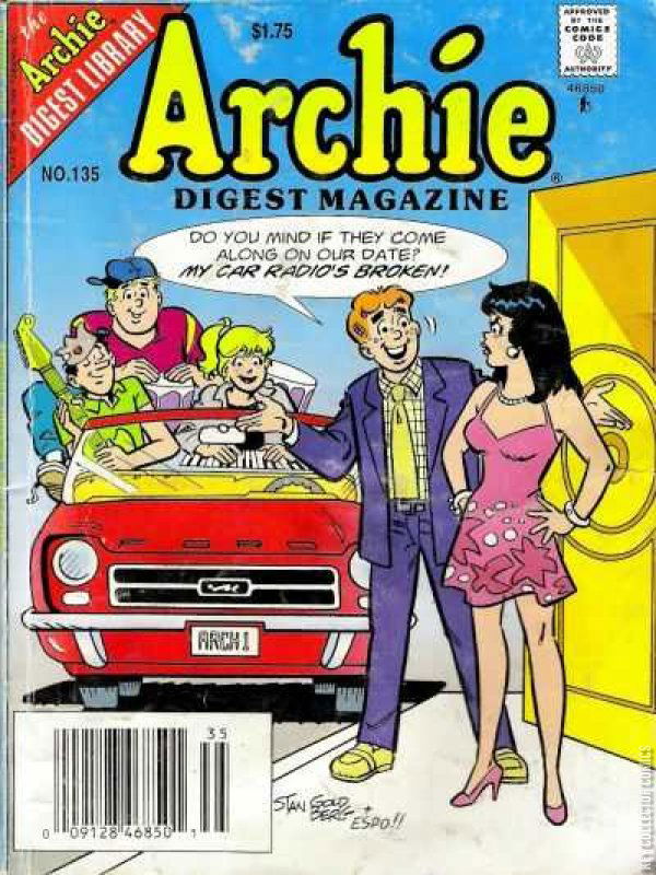 Archie Comics Digest #135 Published July 1995 | Key Col