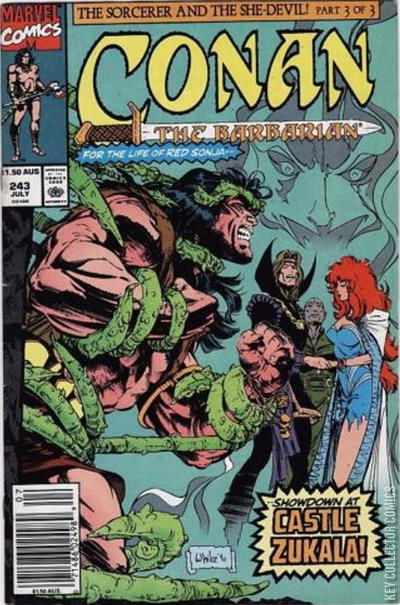Conan the Barbarian #243 Australian Published July 199