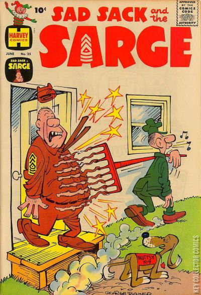 Sad Sack & the Sarge #25 Published June 1961 | Key Coll