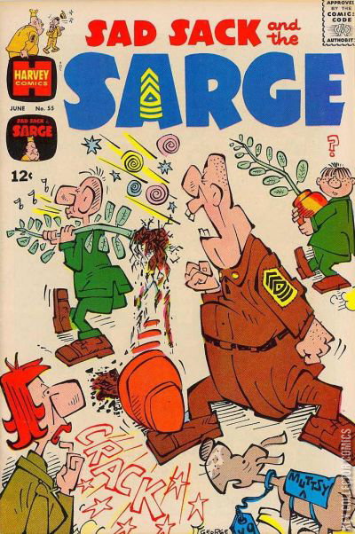Sad Sack & the Sarge #55 Published June 1966 | Key Coll