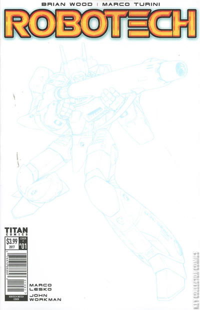 Robotech #1 Sketch Published August 2017 | Key Collect