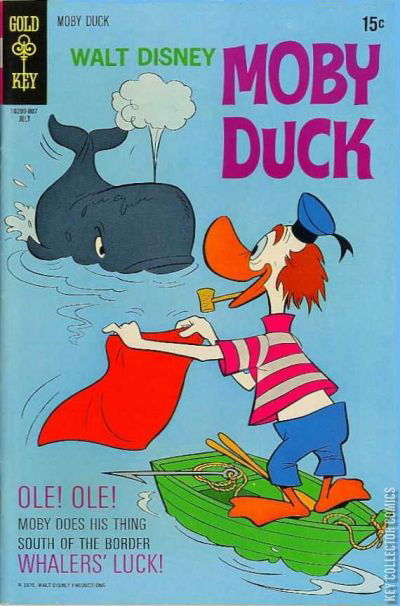 Walt Disney Moby Duck #10 Published July 1970 | Key Col