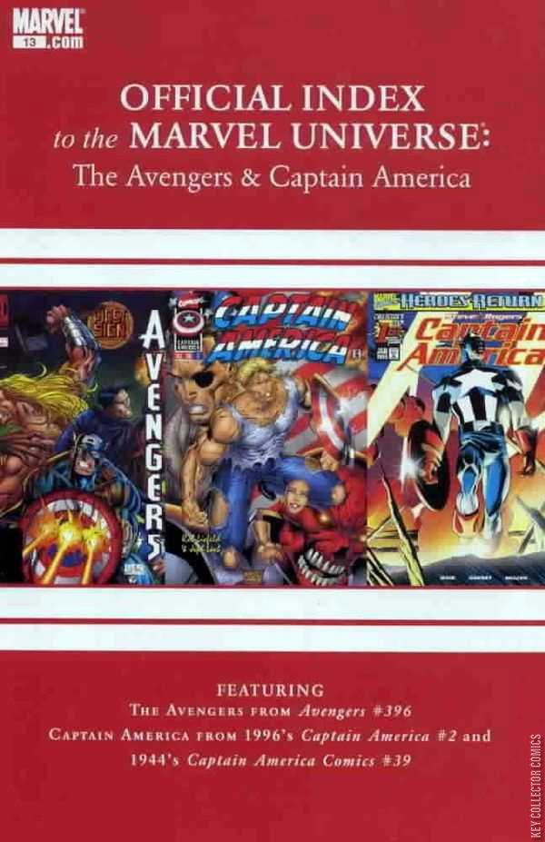 Official Index to the Marvel Universe: Avengers, Thor and Ca