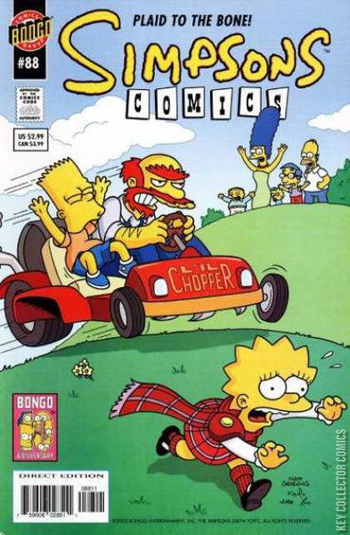 Simpsons Comics #88 Published November 2003 | Key Colle