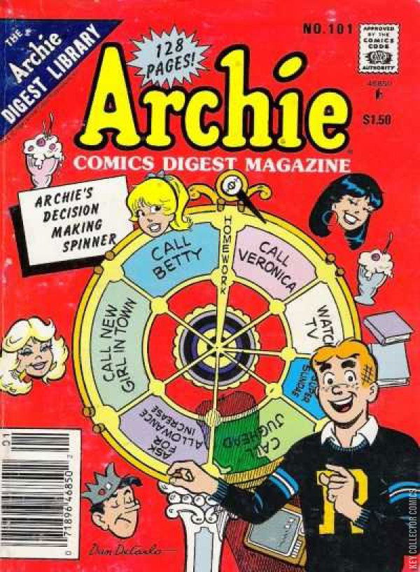 Archie Comics Digest #101 Published April 1990 | Key Co