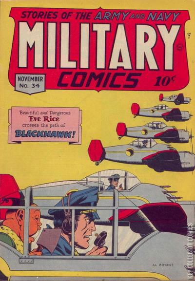 Military Comics #34 Published November 1944 | Key Colle