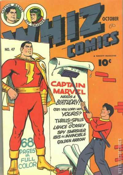 Whiz Comics #47 Published October 1943 | Key Collector