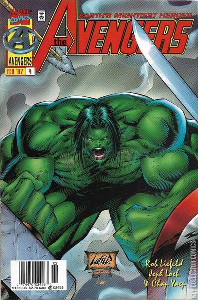 Avengers #4 Newsstand Published February 1997 | Key Co