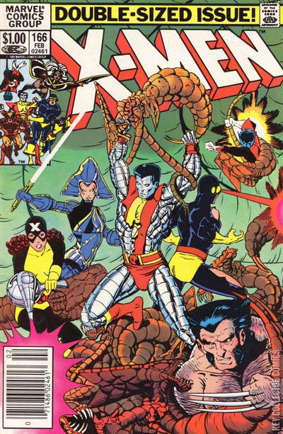 Uncanny X-Men #166 Newsstand Published February 1983