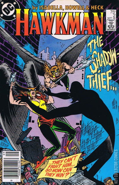 Hawkman #2 Newsstand Published September 1986 | Key Co