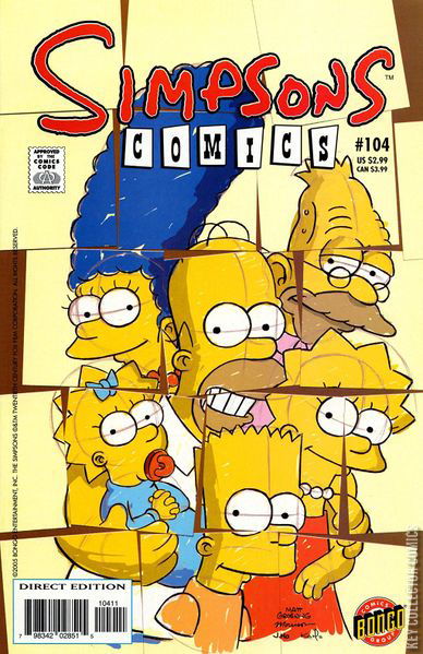 Simpsons Comics #104 Published March 2005 | Key Collect