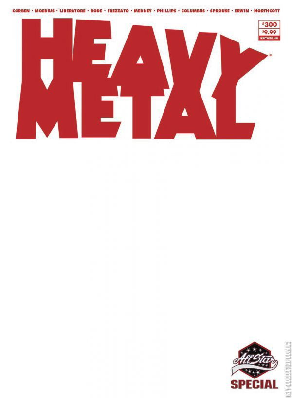 Heavy Metal #300 Sketch Published August 2020 | Key Co