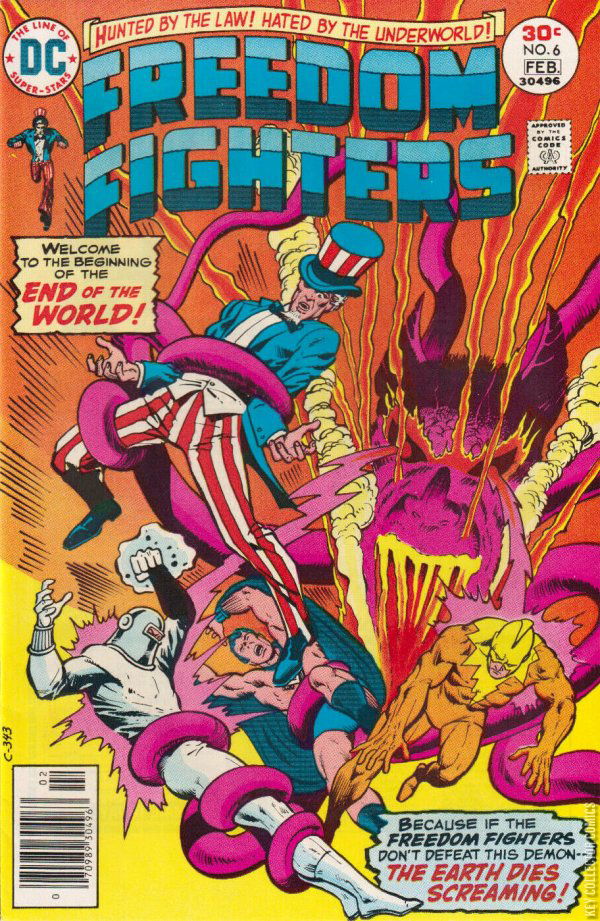 Freedom Fighters #6 Published February 1977 | Key Colle