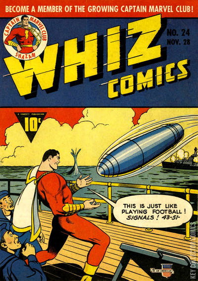 Whiz Comics #24 Published November 1941 | Key Collector