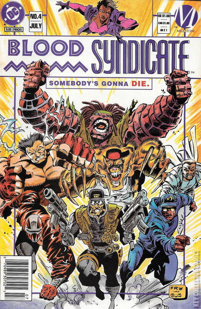 Blood Syndicate #4 Newsstand Published July 1993 | Key