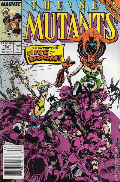 New Mutants #84 Newsstand Published December 1989 | Ke