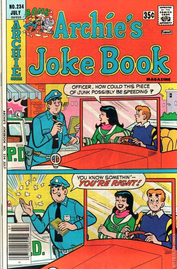 Archie's Joke Book Magazine #234 Published July 1977
