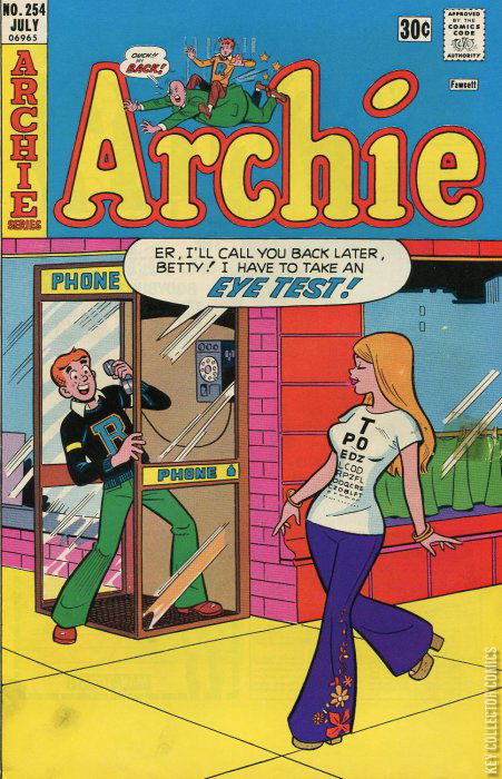 Archie Comics #254 Published July 1976 | Key Collector