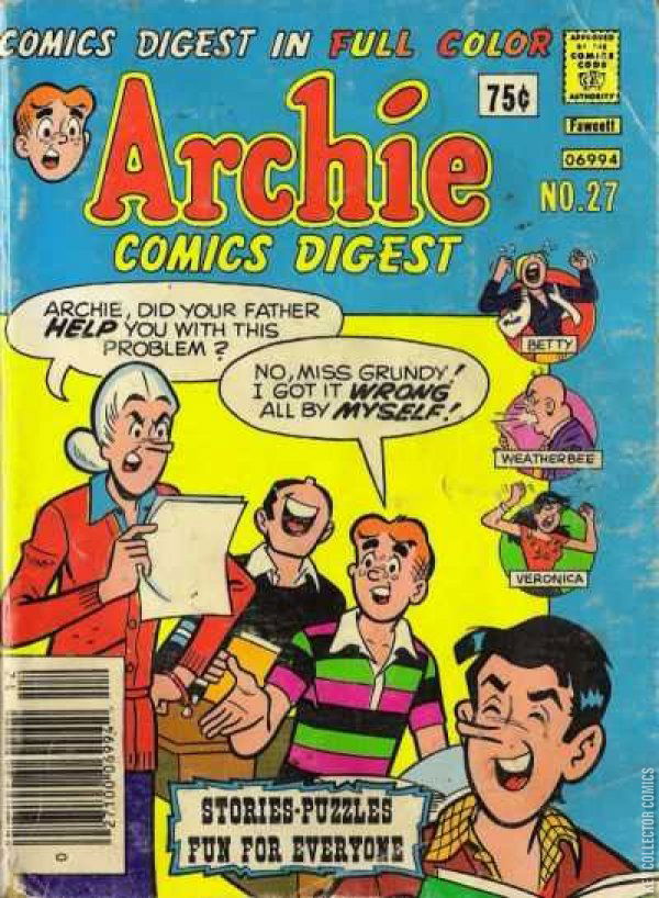 Archie Comics Digest #27 Published December 1977 | Key