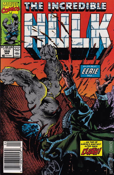 Incredible Hulk #368 Mark Jewelers Published April 199