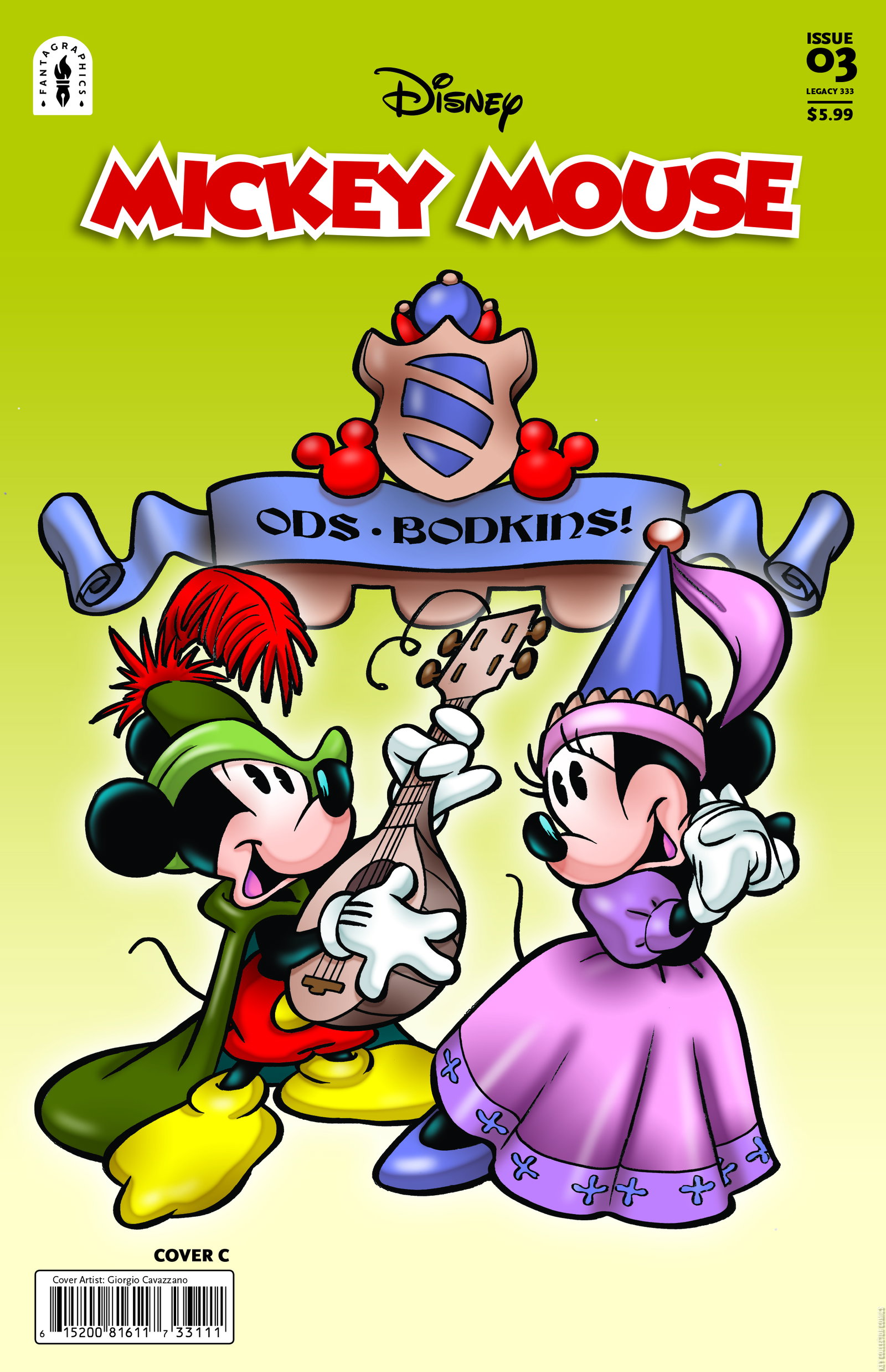Mickey Mouse Legacy #333 1:10 Published March 2026 | K