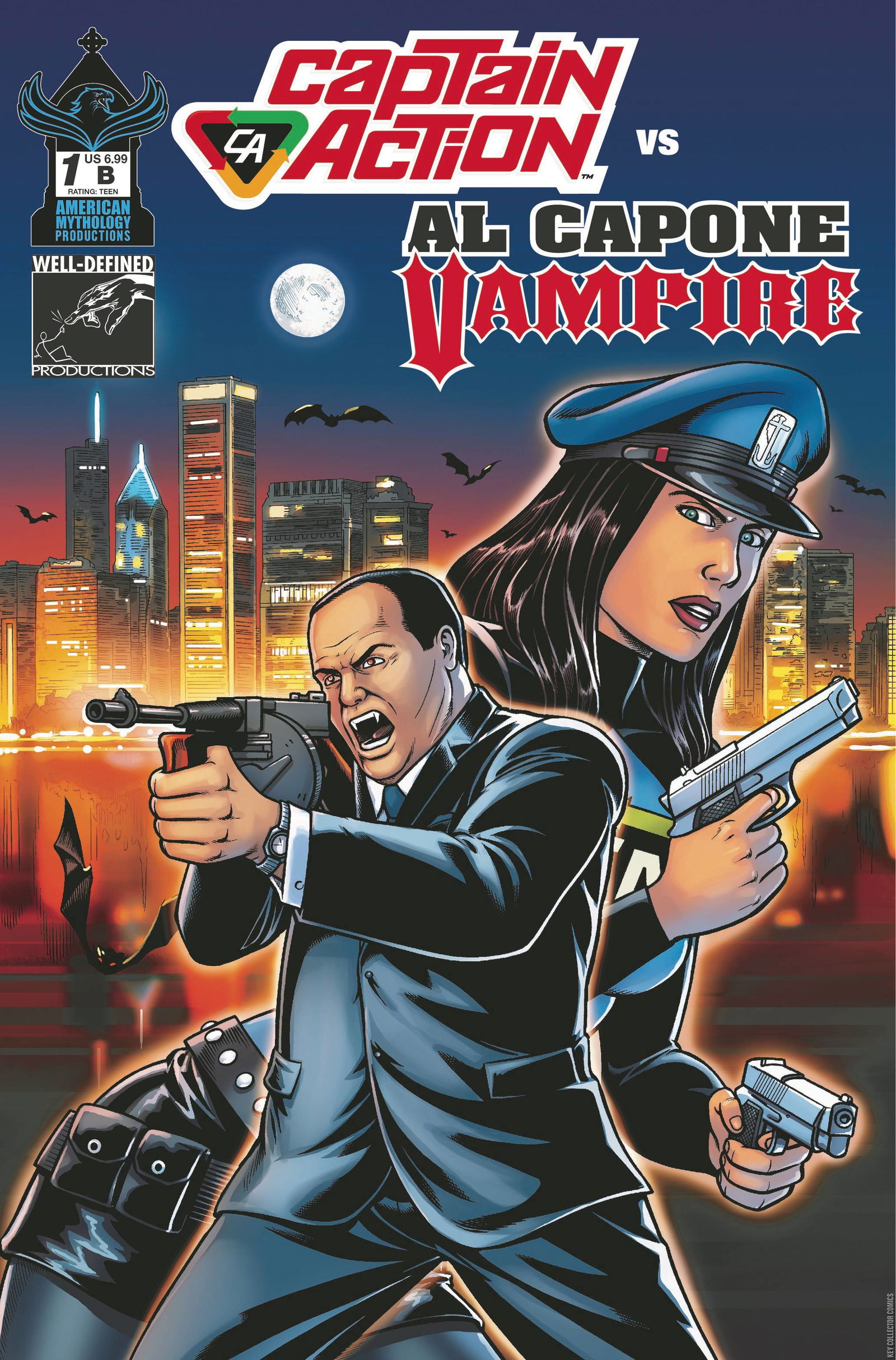 Captain Action vs Al Capone Vampire #1 Variant Published Ap