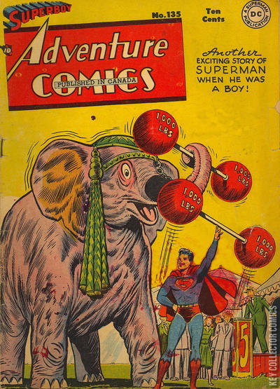 Adventure Comics #135 Published March 1948 | Key Colle