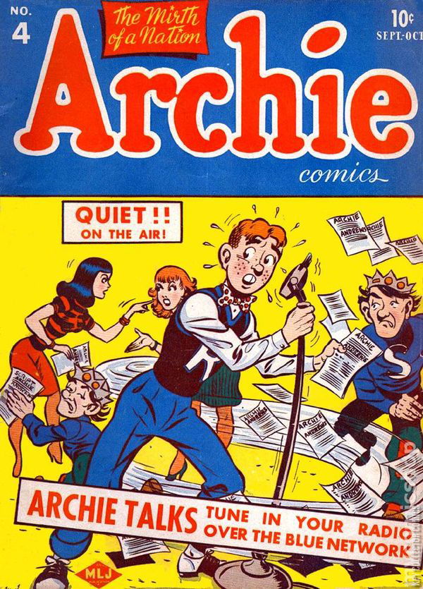 Archie Comics #4 Published September 1943 | Key Collect
