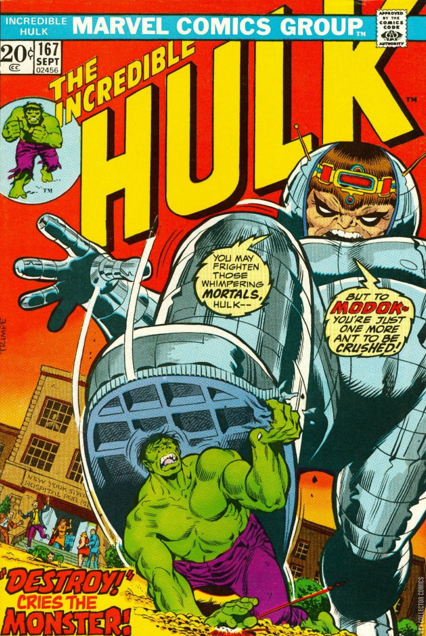 Incredible Hulk #167 Published September 1973 | Key Col