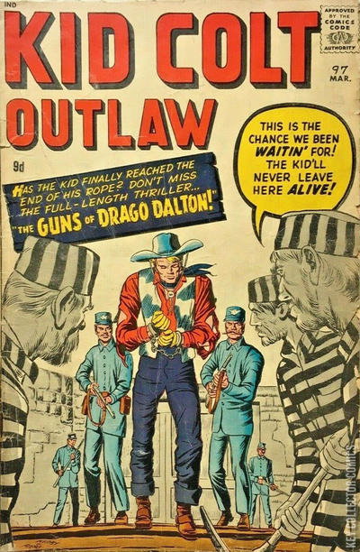 Kid Colt Outlaw #97 UK Edition Published March 1961