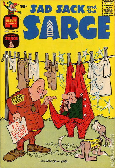 Sad Sack & the Sarge #26 Published August 1961 | Key Co