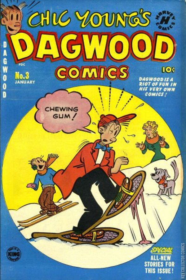 Chic Young's Dagwood Comics #3 Published January 1951