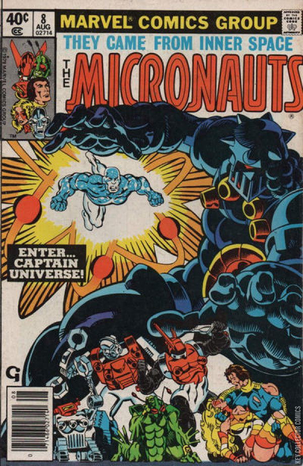 Micronauts #8 Newsstand Published August 1979 | Key Co